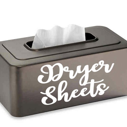 Dryer Sheets Label Decal / Laundry Room Decor / Dryer Sheets - Etsy