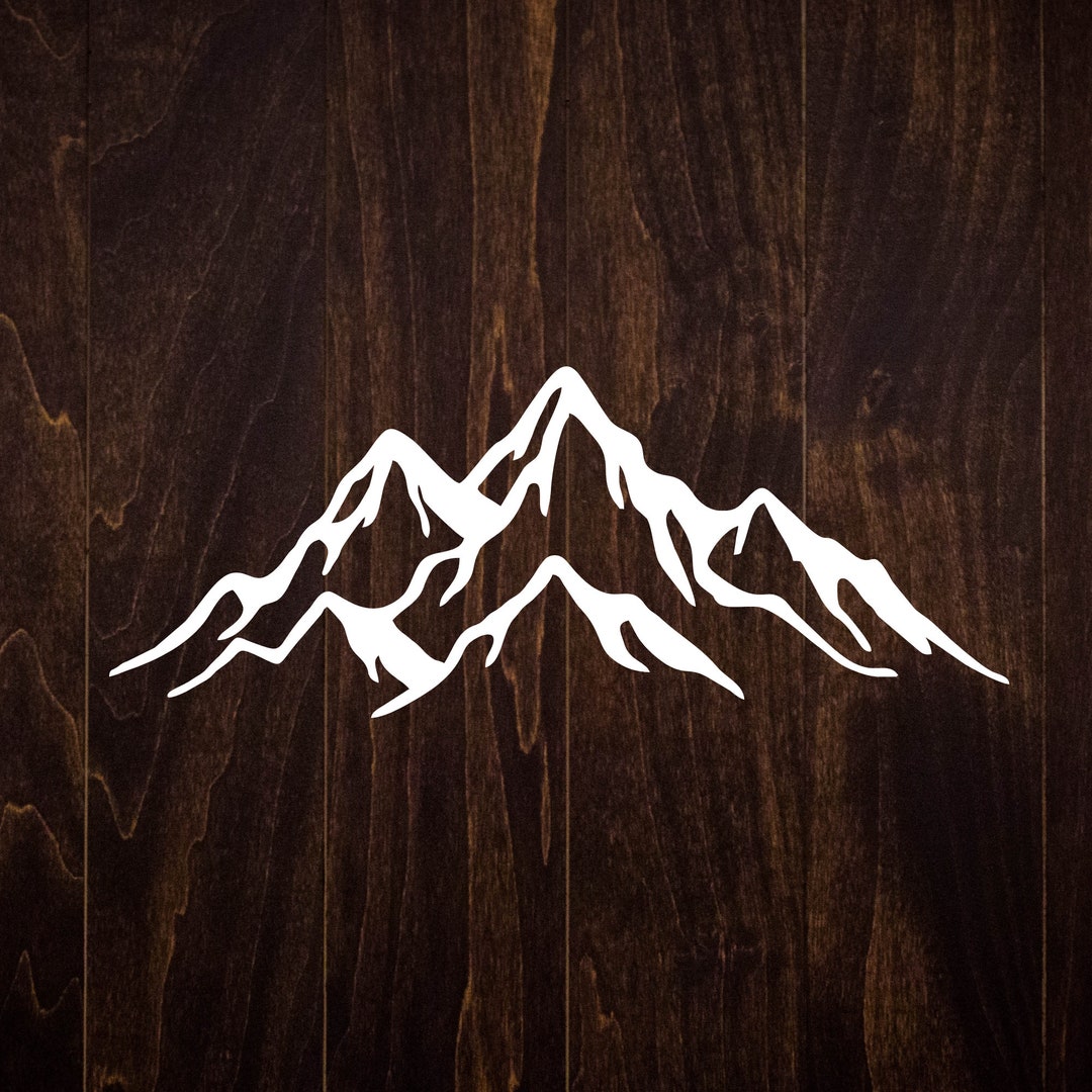 Mountain Range Decal, Car Decal, Car Sticker, Mountain Range Sticker ...
