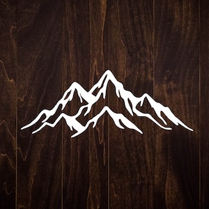 Mountain Range Decal, Car Decal, Car Sticker, Mountain Range Sticker ...