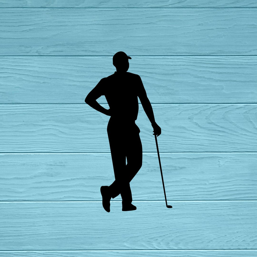 Guy Golfing Decal/sticker/vinyl Decal/golf Decals/ Golfer Decal/decal ...