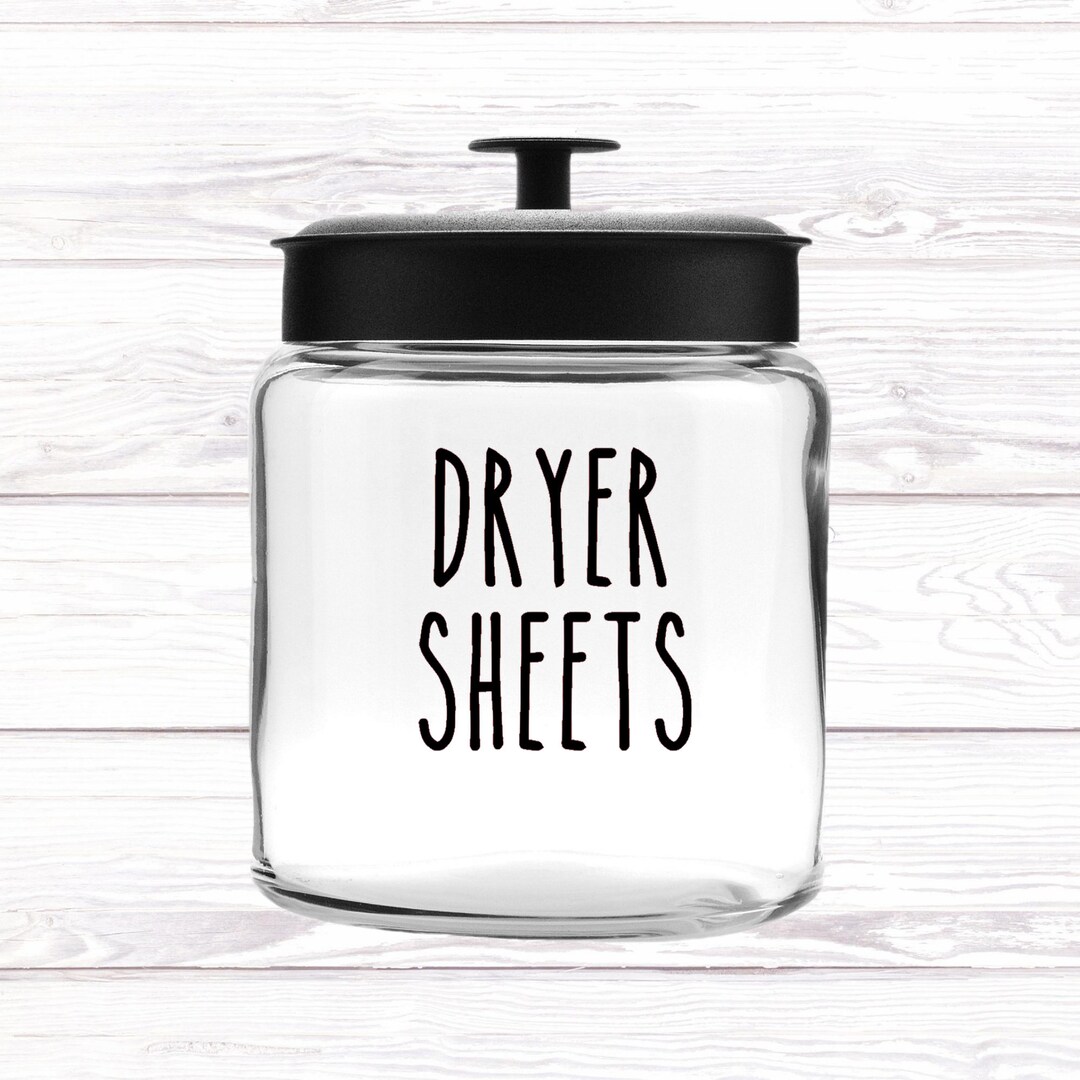 Dryer Sheets Decal, Laundry Label Decals, Bottle Labels, Custom Labels ...