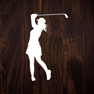 Golfer Decal, Golf Vinyl Sticker, Golf Car Decal, Golf Club Sticker ...