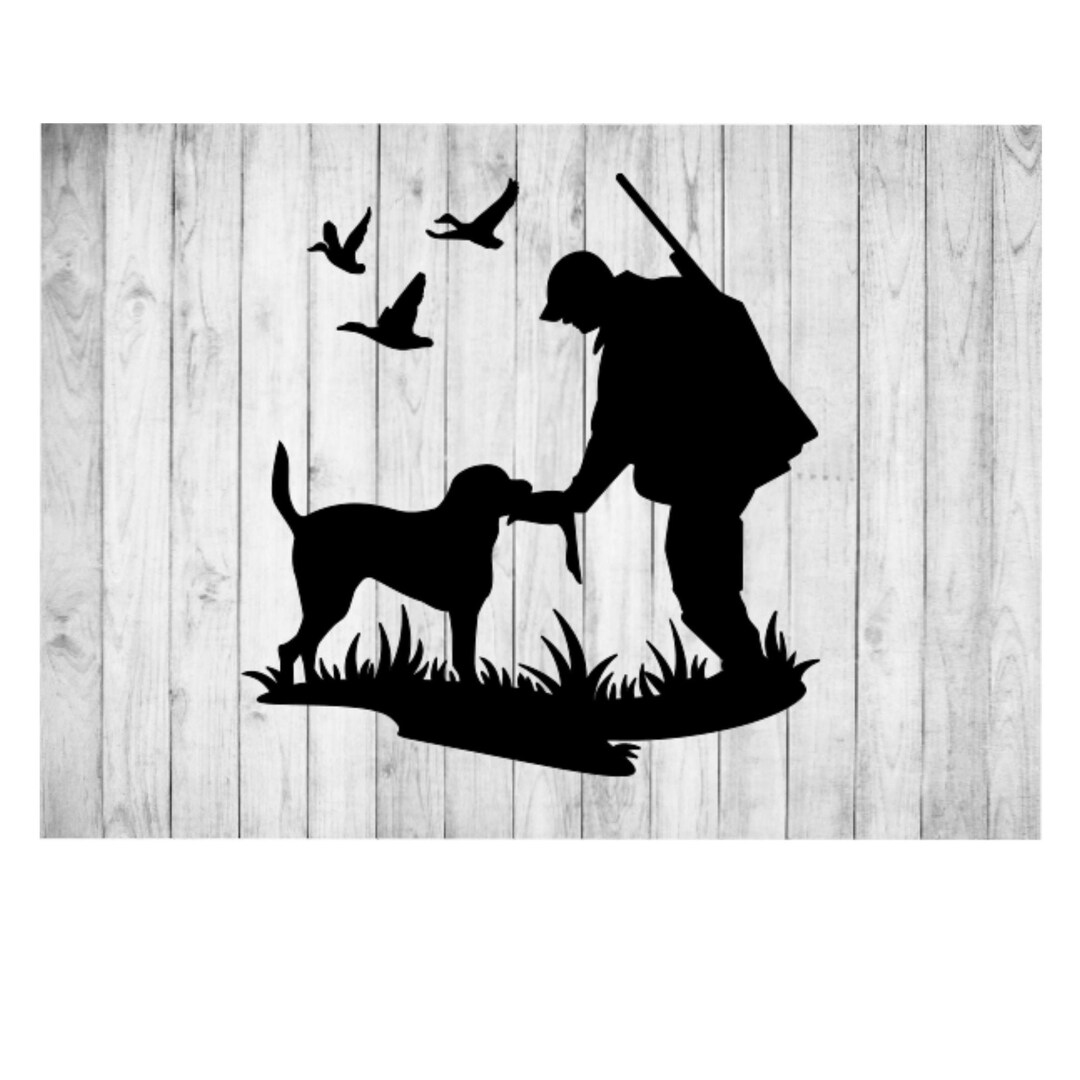 Deer Hunting Decal: Hunter, Dog & Wildlife Car Sticker - Etsy