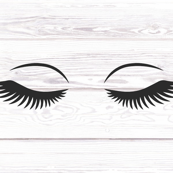 Eyelash Wall Decal - Etsy
