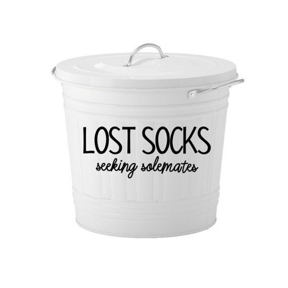 Wall Decals & Murals Spare Socks Sticker Lost Socks Basket Decal ...