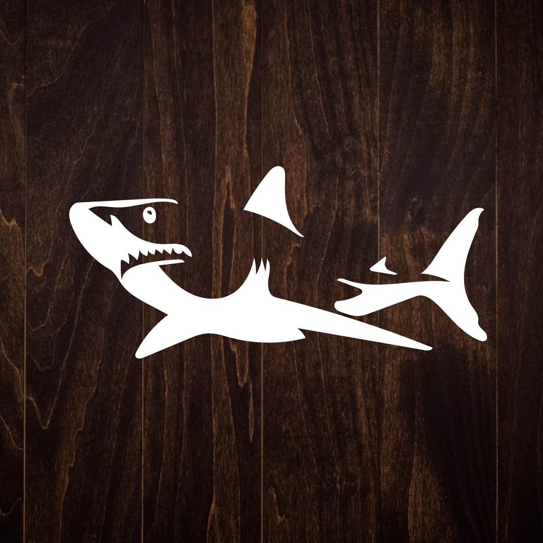 Shark Decal, Shark Sticker, Shark Car Decal, Laptop Decal, Whale Shark ...