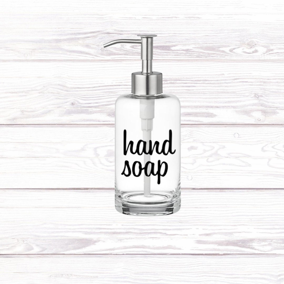 Hand Soap Dispenser Labels, Bathroom Labels, Kitchen Labels, Hand Soap ...