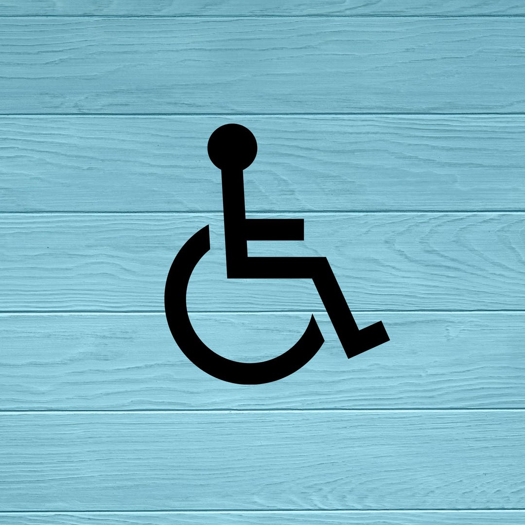 Wheelchair Vinyl Decal Sticker | Wheelchair Bumper Sticker | Mobility ...