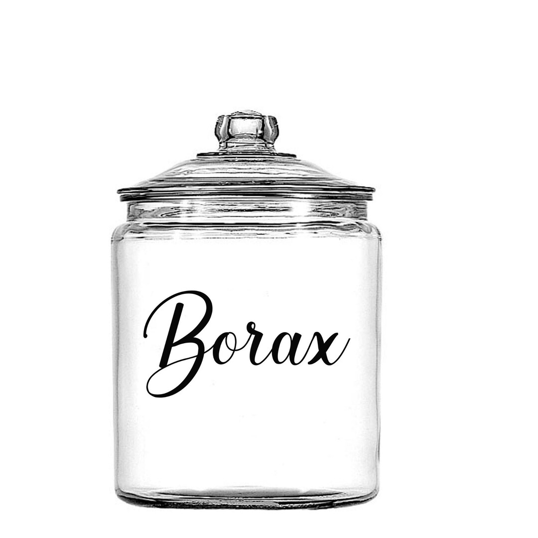 Borax Label, Borax Stickers, Laundry Detergent Stickers, Laundry Labels ...