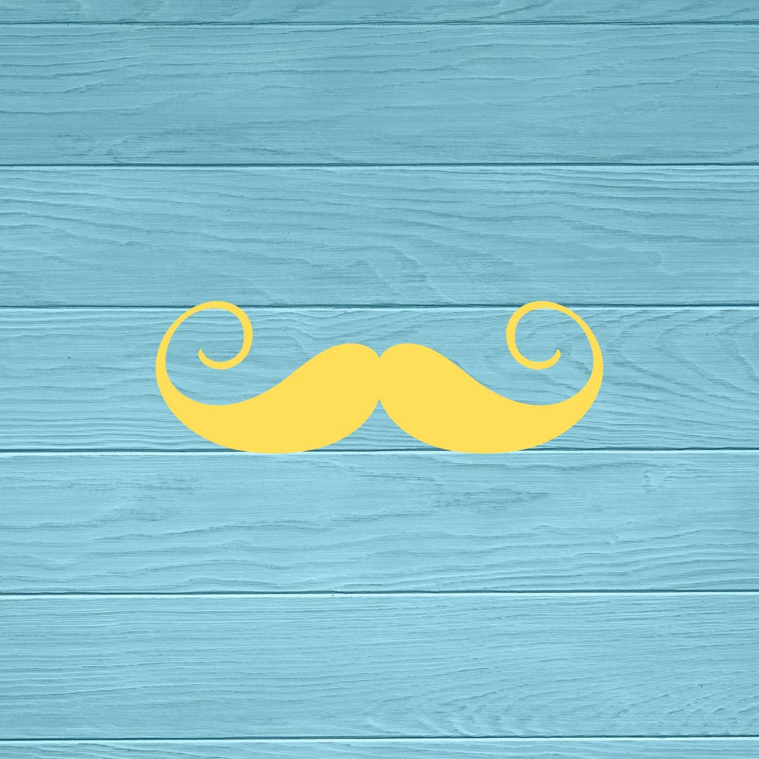 Mustache Decal/mustache Sticker/vinyl Decal/vinyl Mustache/facial Hair ...