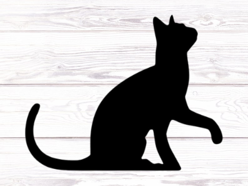 Black Cat Vinyl Decal Black Cat Sticker Cat Car Decal Cute - Etsy