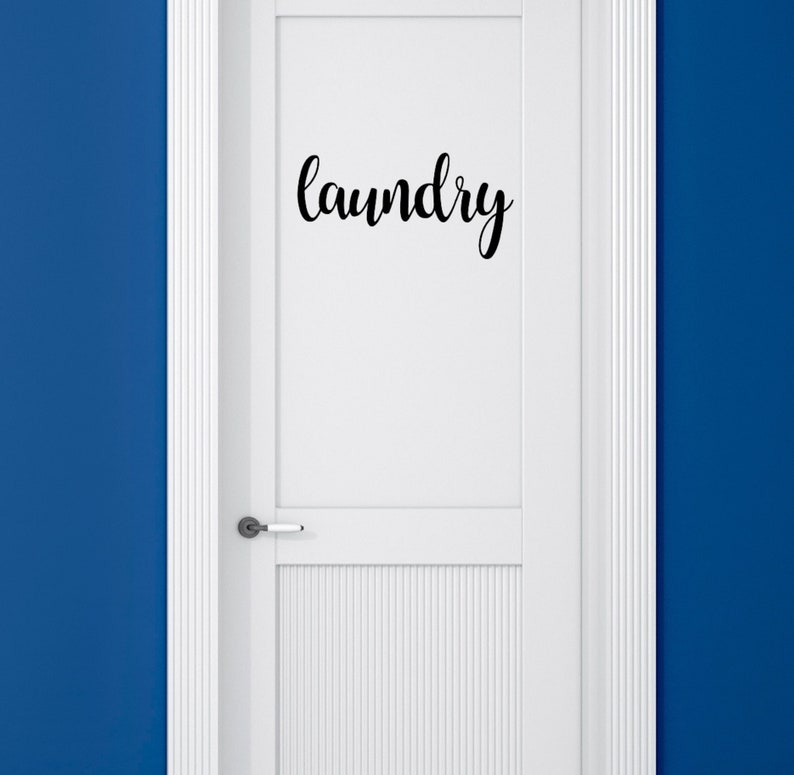 Laundry Door Vinyl Decal / Laundry Room Decal / Laundry Room - Etsy