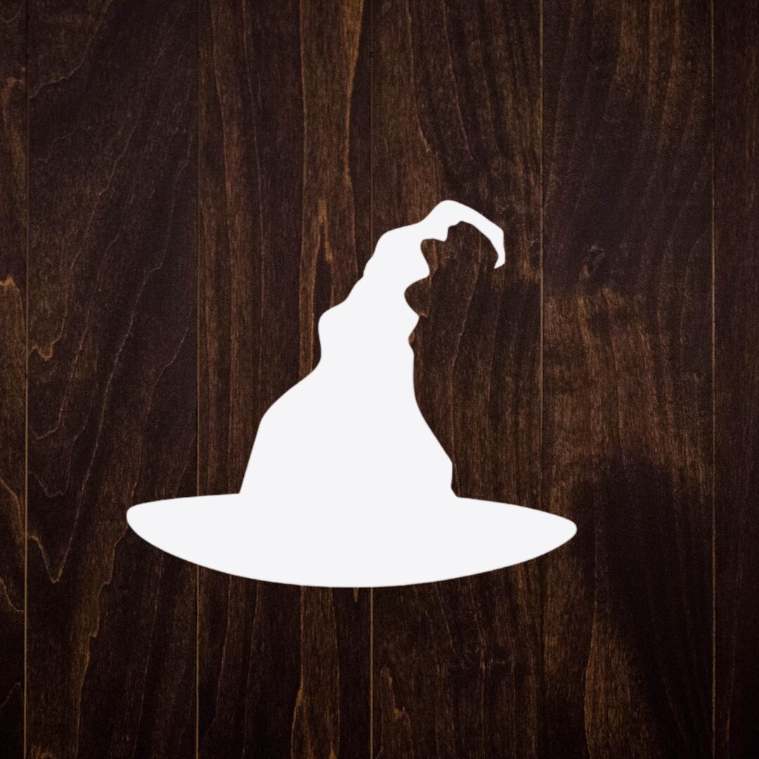 Halloween Decal, Halloween Sticker, Witch Hat Decal, Vinyl Decal ...
