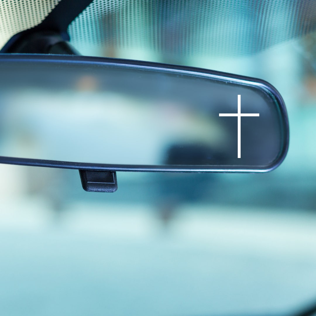 Cross Decal, Mirror Decal, Car Decal, Cross Wall Decals, Catholic Cross ...