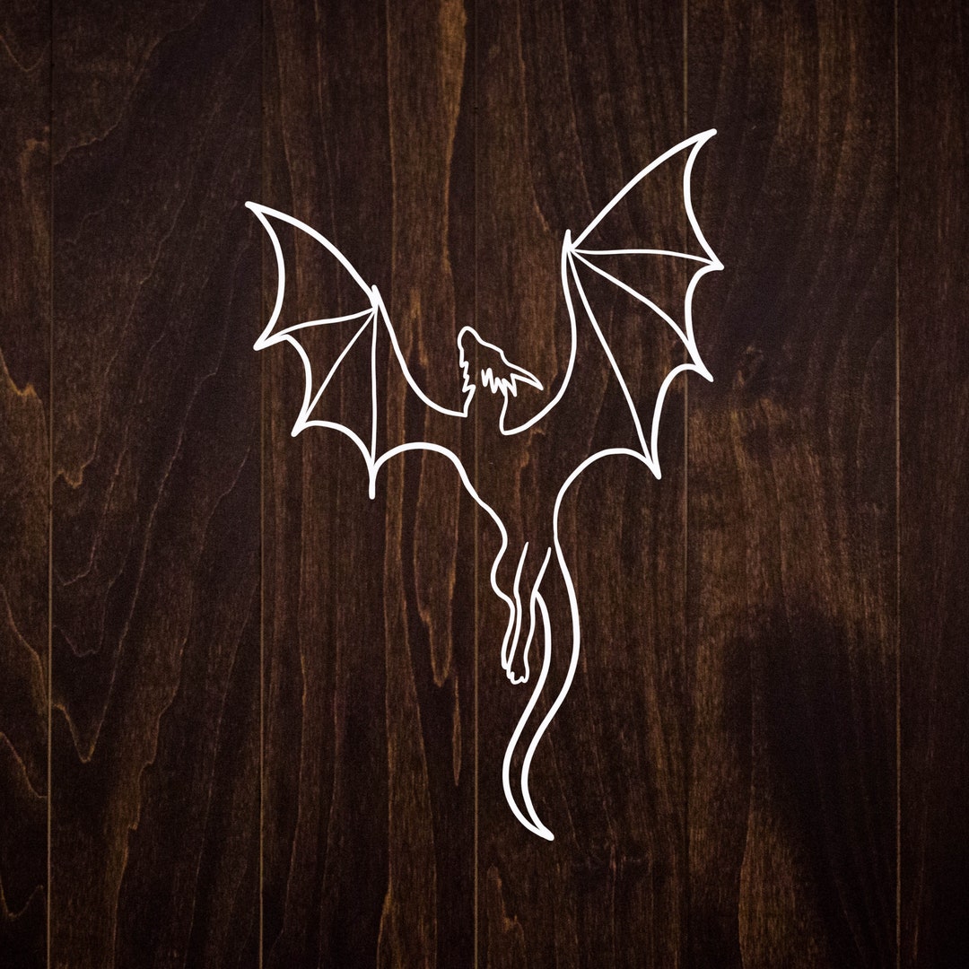 Flying Dragon Car Window Sticker, Vinyl Decal, Car Decal, Laptop ...