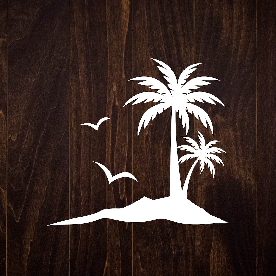 Palm Tree Vinyl Decal Sticker - Etsy