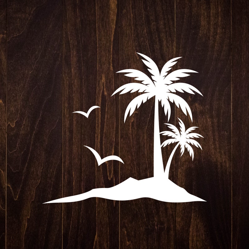 Palm Tree Decal - Etsy
