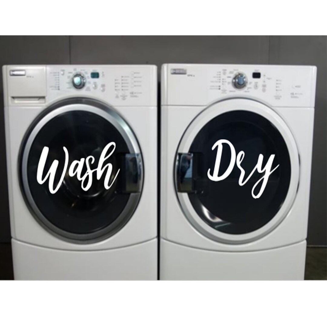 Laundry Room Decor, Washer Dryer Decal, Laundry Room Decal, Laundry ...