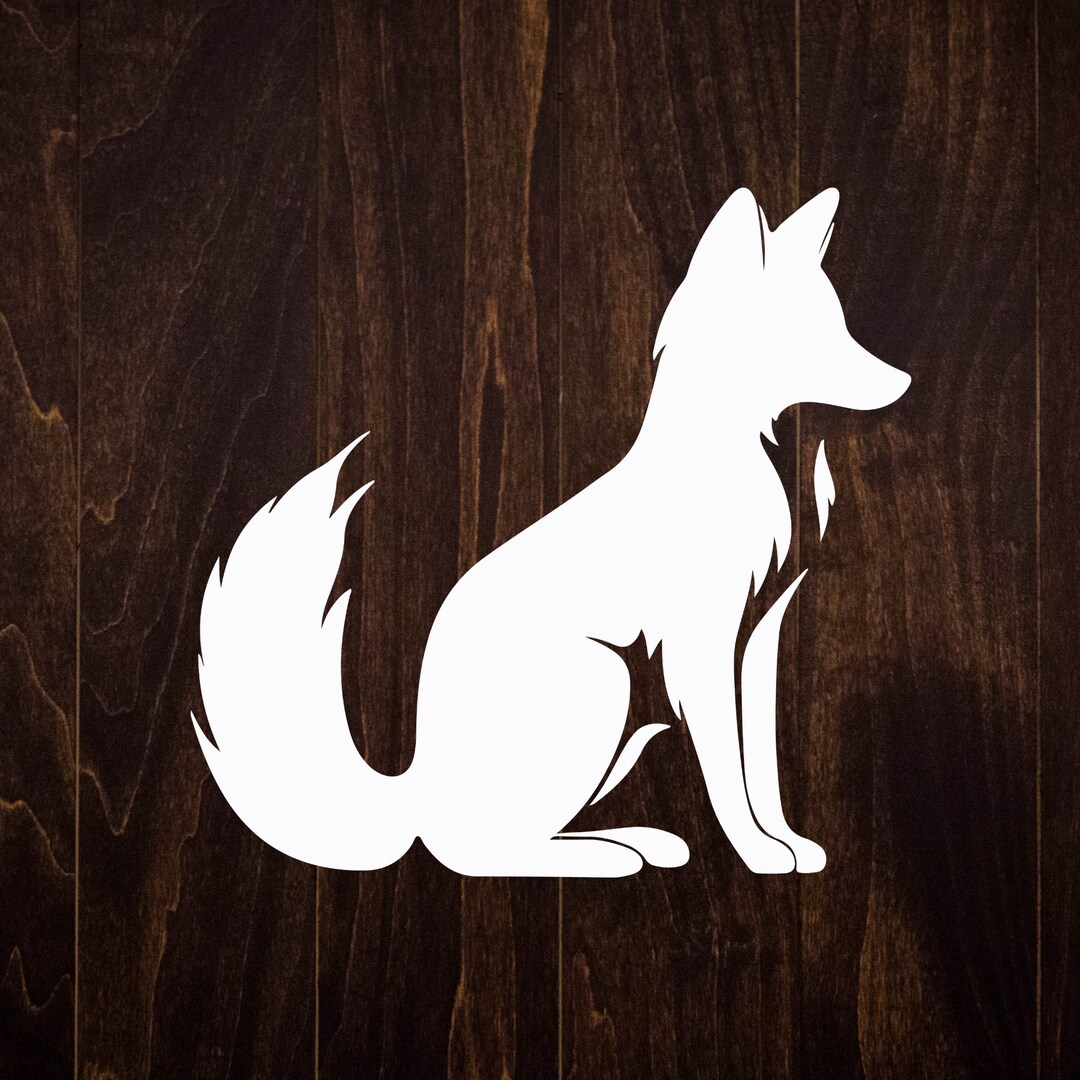 Fox Decal, Cute Fox Sticker, Fox Car Decal, Woodland Animal Decal, Fox ...
