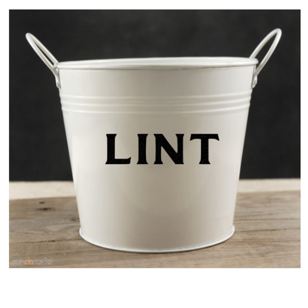 Lint Decal, Laundry Room Wall Decor, Lin Bin, Laundry Organization ...