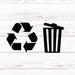 Trash and Recycle Stickers, Trash Can Sticker, Label, Decals, Trash ...