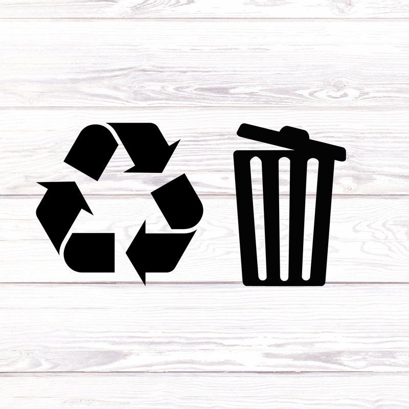Trash Recycle Decal - Etsy