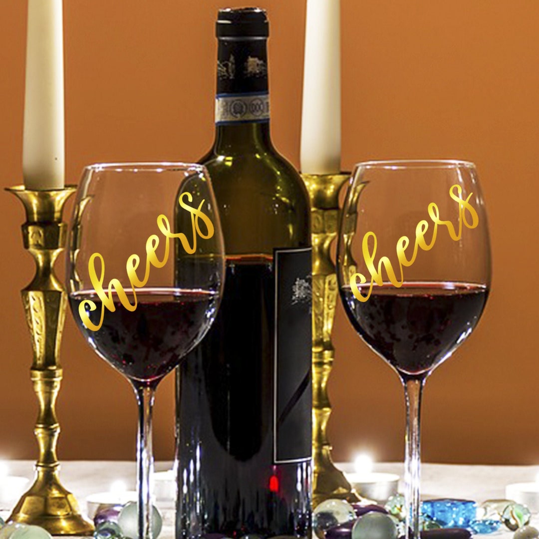 Cheers Decal/ Cheers Sticker/wedding Vinyl Decal/cheers Sign/wedding ...