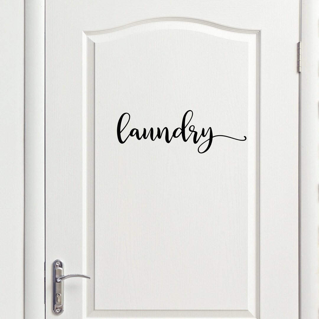 Laundry Vinyl Decal Laundry Door Decal Laundry Room Door Decal Laundry ...