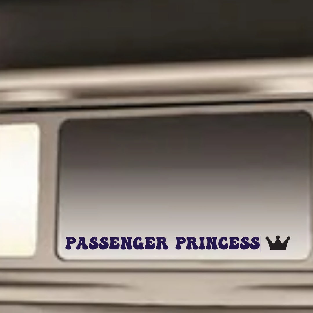Passenger Princess Decal Mirror Decal Princess Sticker Windshield Decal ...