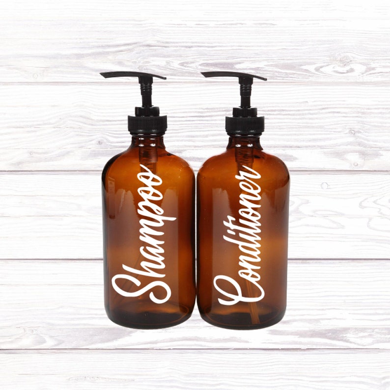 Shampoo Decal, Conditioner Decal, Shampoo Labels, Shampoo Bottle Labels ...