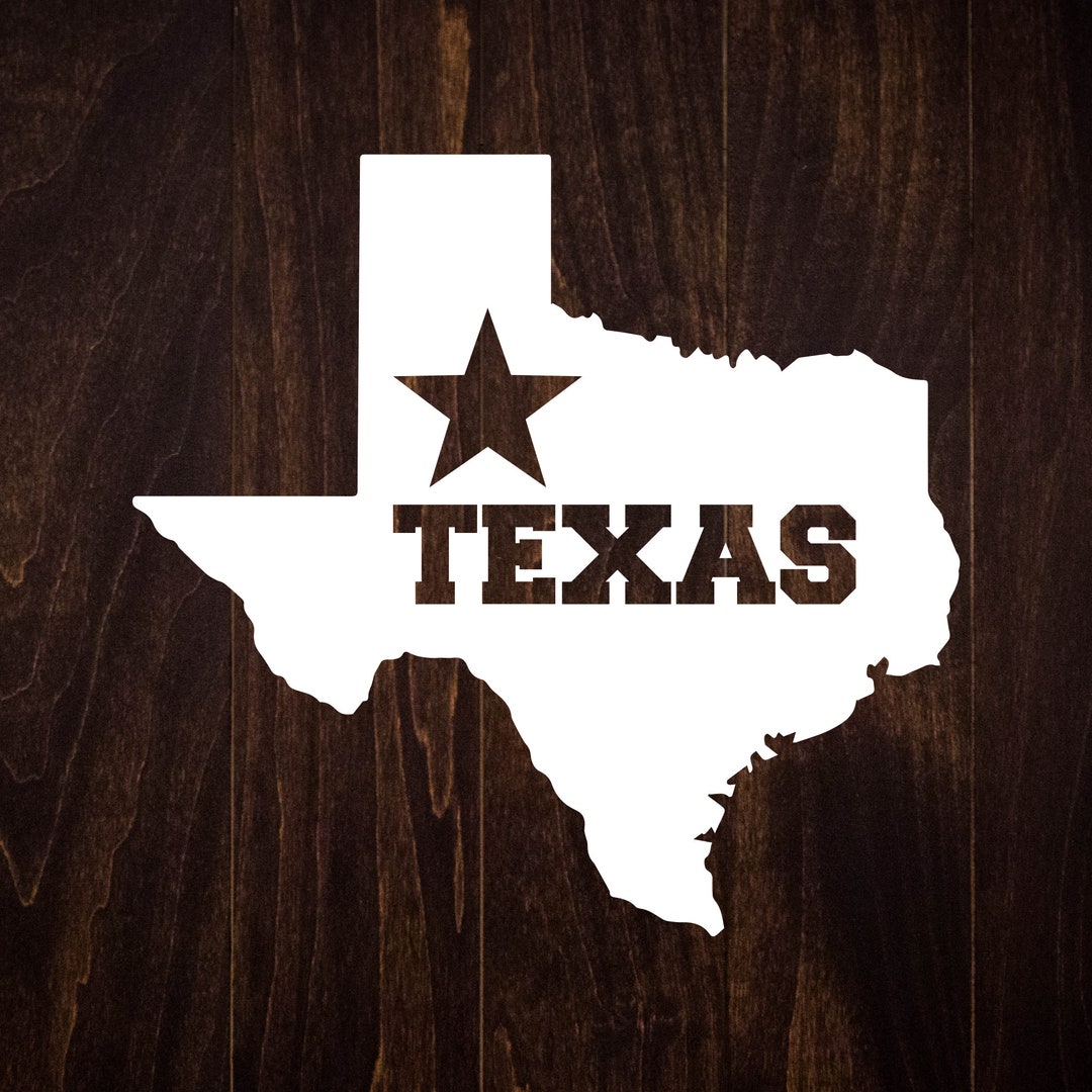 Texas Car Decal, Car Sticker, Texas Decal, Texas Home Decal, Texas Star ...