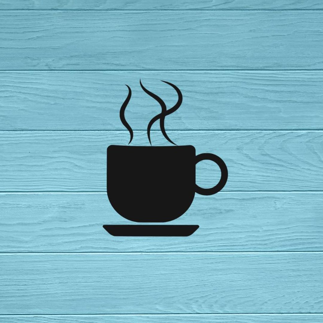 Coffee Cup Vinyl Decal | Car Laptop Tumbler Window | Coffee Lover ...