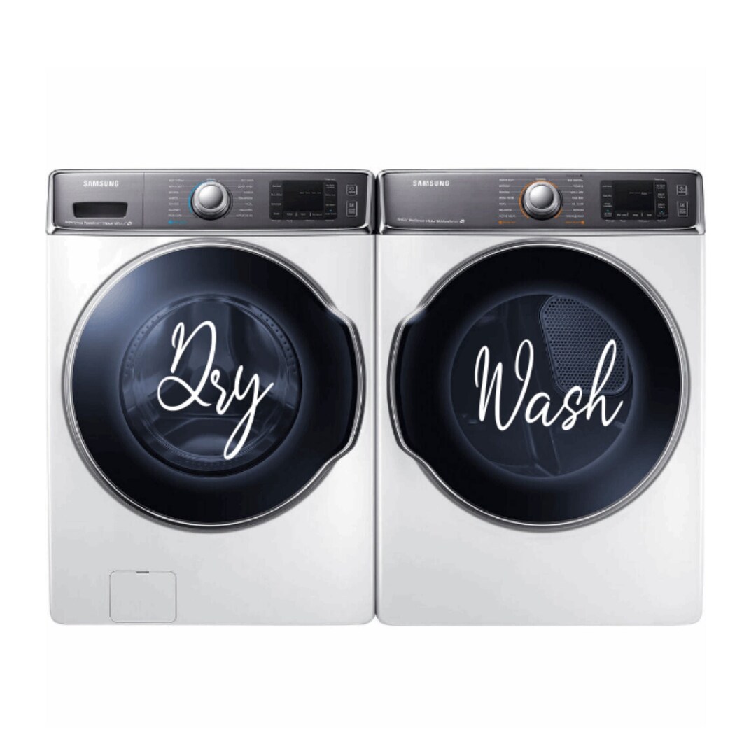 Washer Dryer Decals, Wash Dry Decal, Washer Decal, Wash and Dry Decal ...