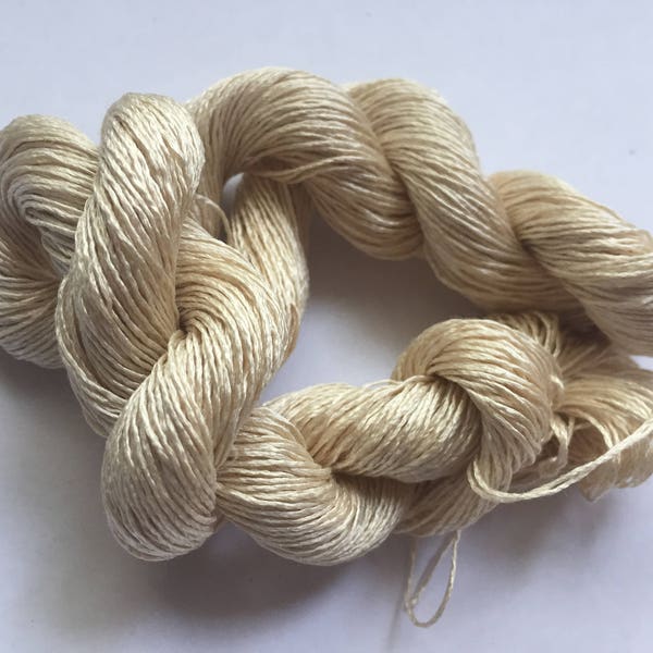 Silk Ivory Yarn - Etsy