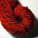 Brilliant Red Silk Skein | Scarlet Yarn Skein | Naturally Dyed Silk ...