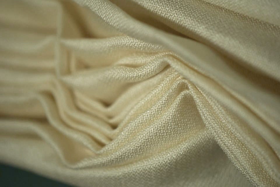 Ahimsa Silk Pebble Weave Fabric | Peace Silk | Natural Silk Satin Spun ...