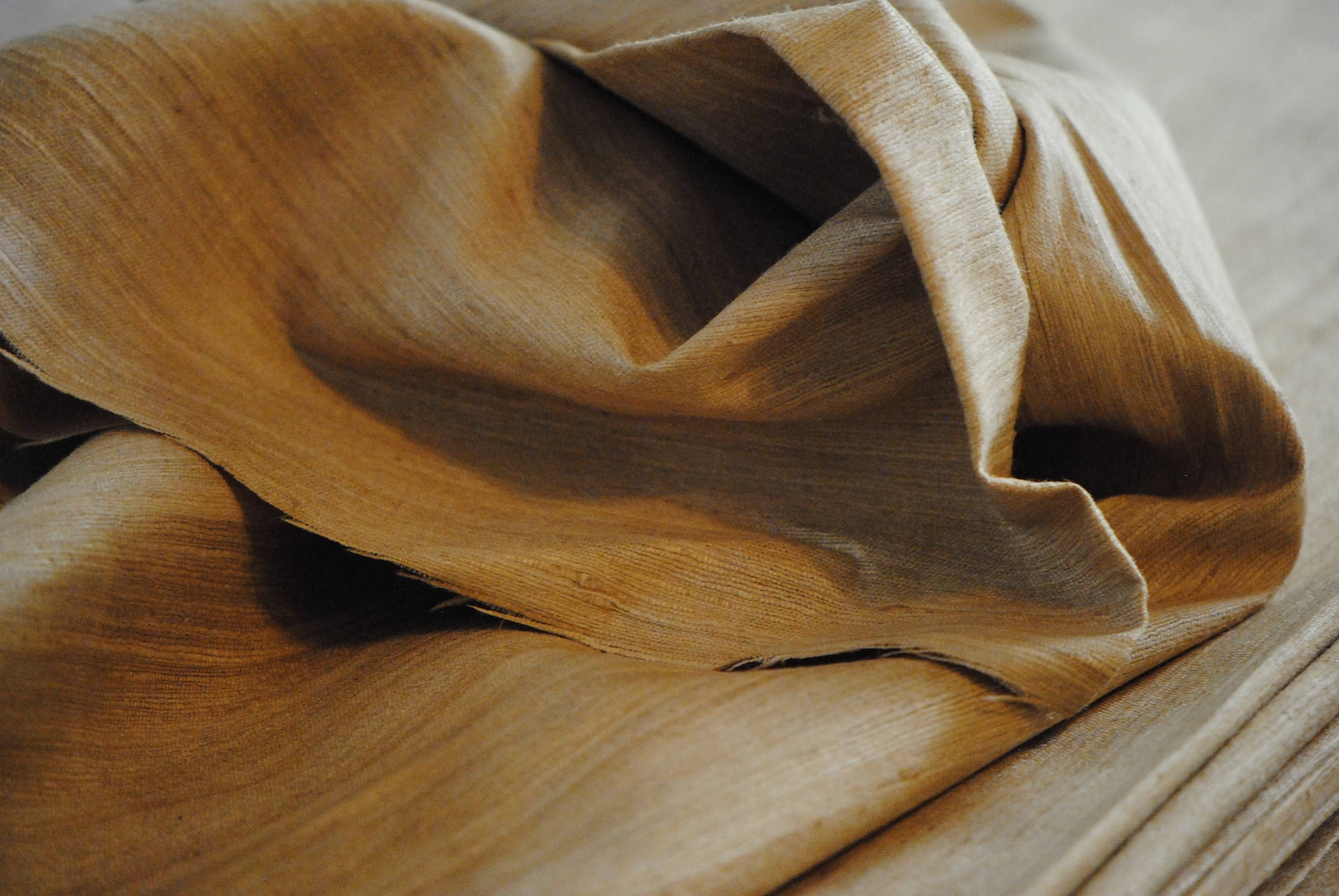 Muga Silk Fabric Rustic Silk Fabric Tan Silk Fabric - Etsy