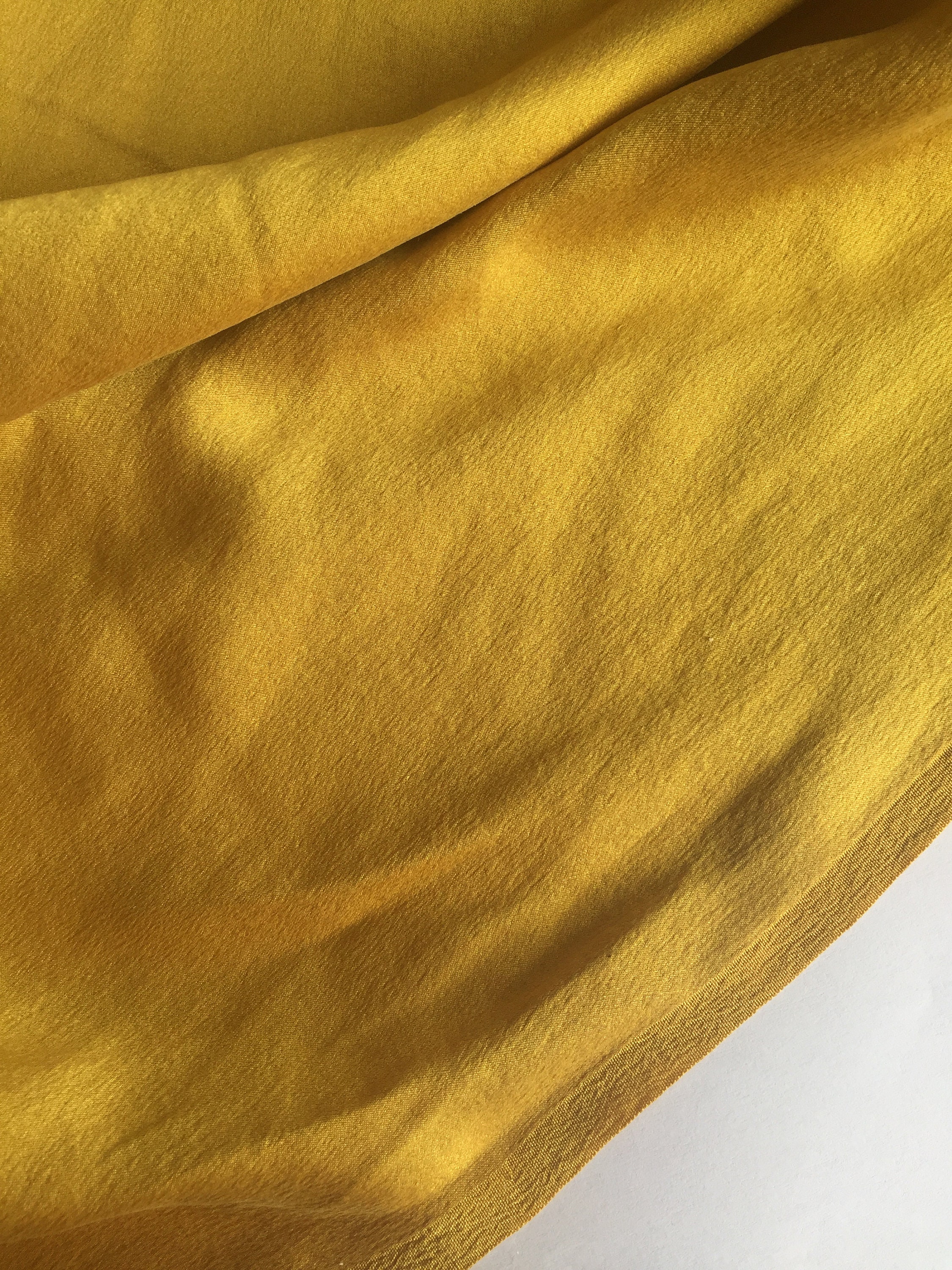 Golden Yellow Satin Naturally Dyed Satin Mustard Yellow - Etsy