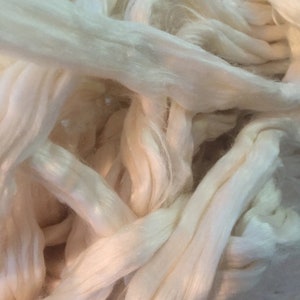 Natural Silk Roving | Mulberry Silk Roving | Combed Silk Fiber | Silk ...
