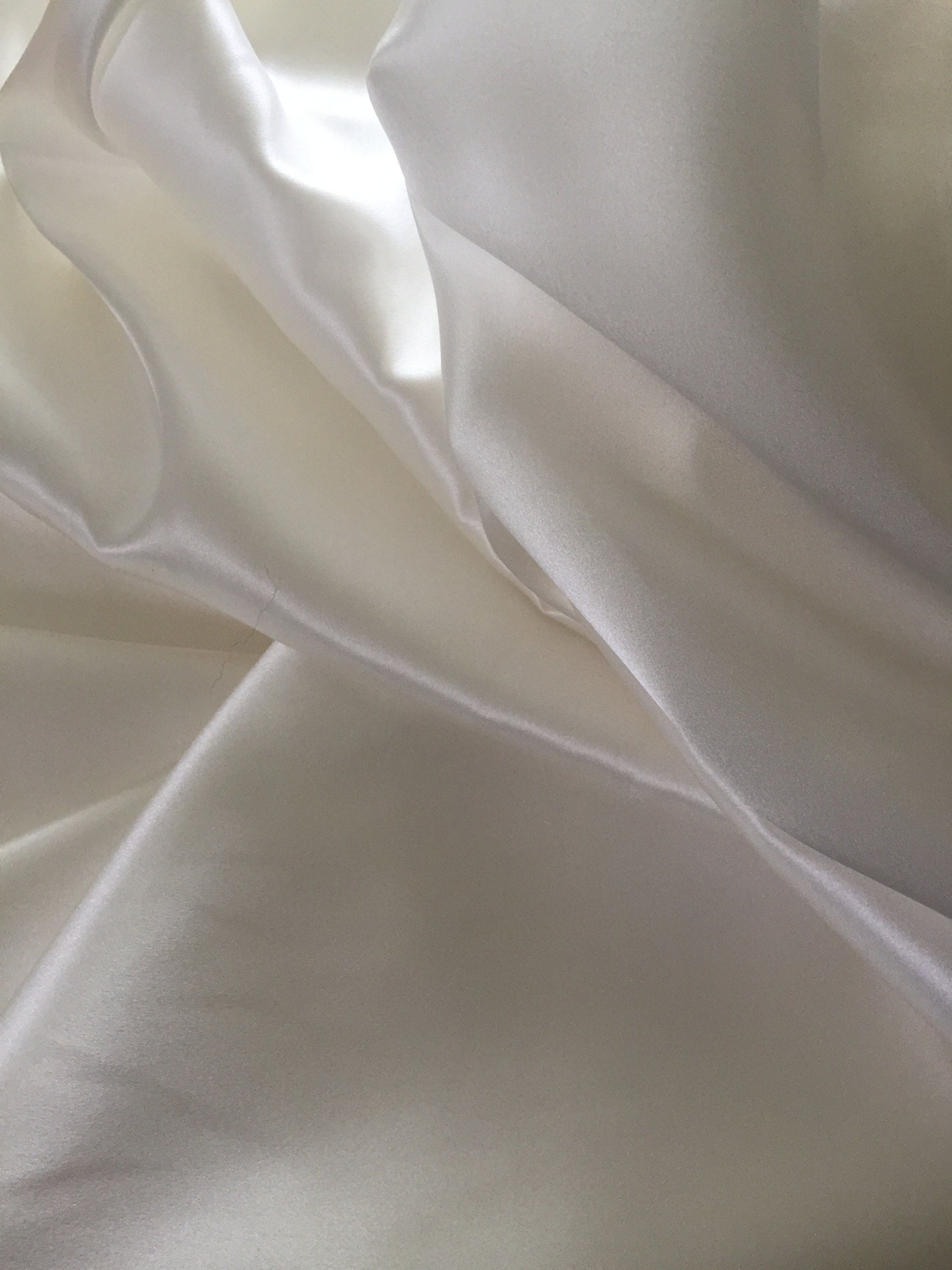 Natural Silk Satin 100% Silk Fabric Undyed Silk Ready to | Etsy