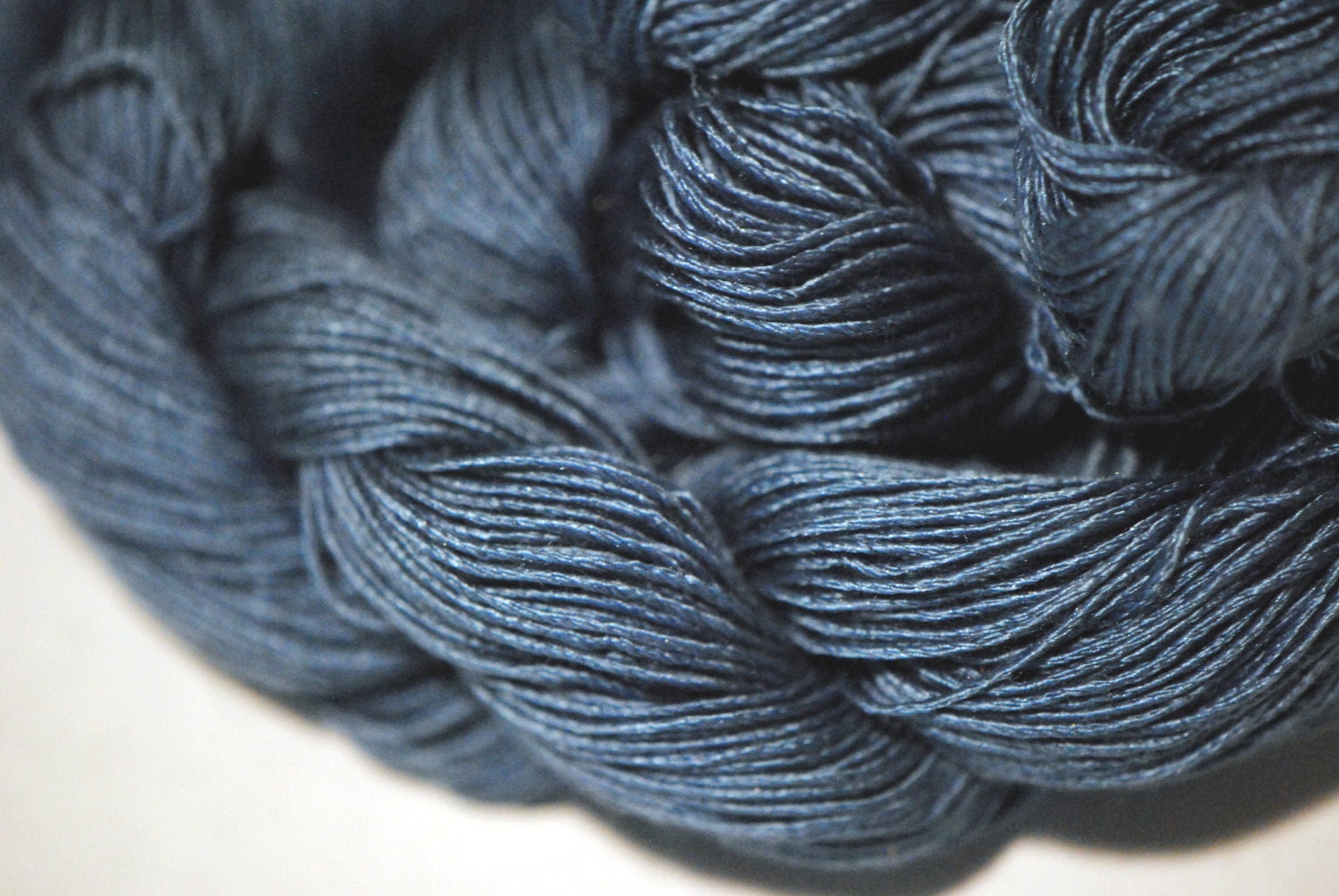 Sky Blue Indigo Dyed Ahimsa Embroidery Yarn | Light Blue Indigo Dyed ...