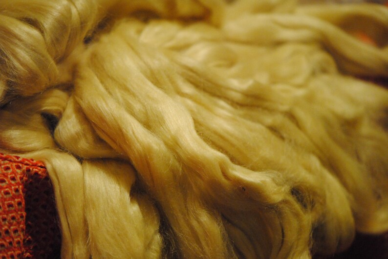 Tussah Silk Roving Silk Sliver Wild Silk Fiber Tussah | Etsy