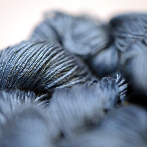 Sky Blue Indigo Dyed Ahimsa Embroidery Yarn | Light Blue Indigo Dyed ...