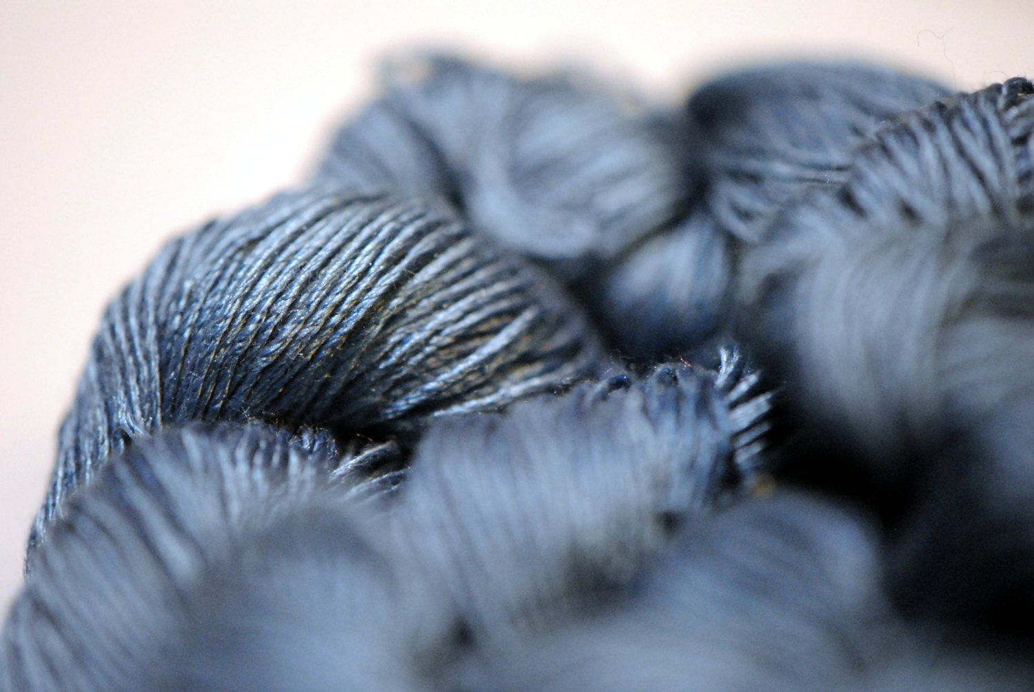 Sky Blue Indigo Dyed Ahimsa Embroidery Yarn | Light Blue Indigo Dyed ...