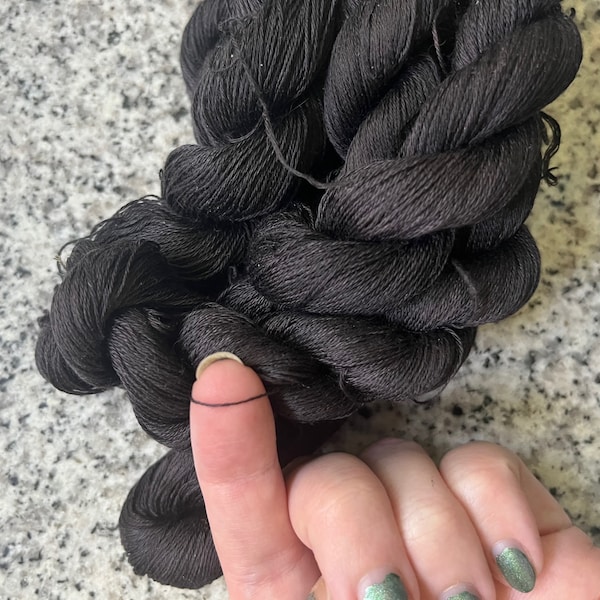 Black Silk Thread - Etsy