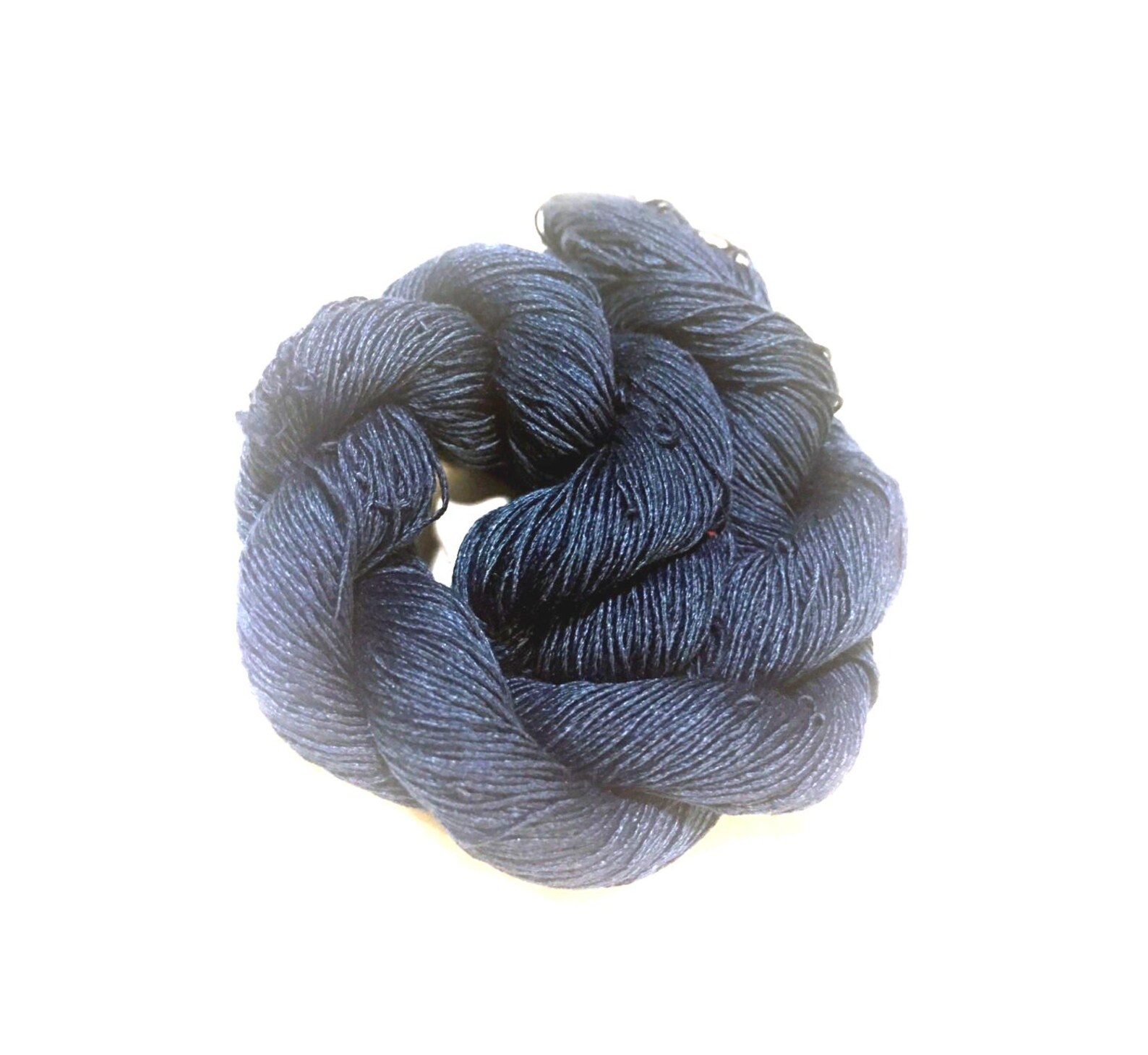 Dark Blue Ahimsa Embroidery Yarn | Indigo Dyed Yarn | Naturally Dyed ...