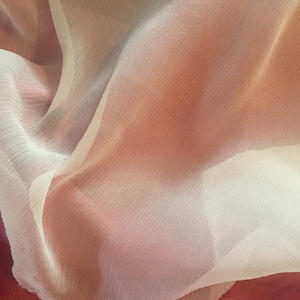 Crinkle Chiffon | Silk Chiffon | Lightweight Silk | Silk Veil Crinkly ...