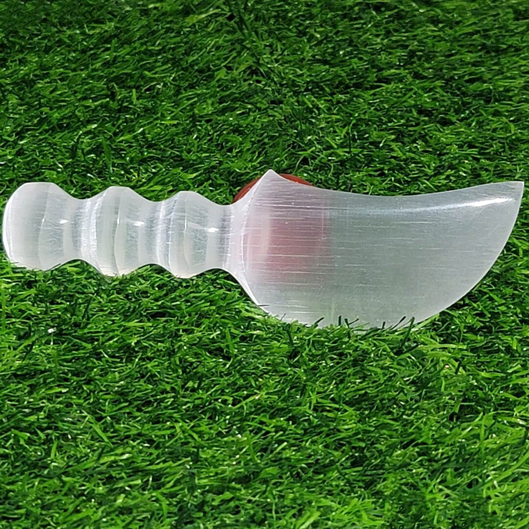 Selenite Athame 5 - 6" Witchcraft Altar Tools Selenite Crystal Athame ...