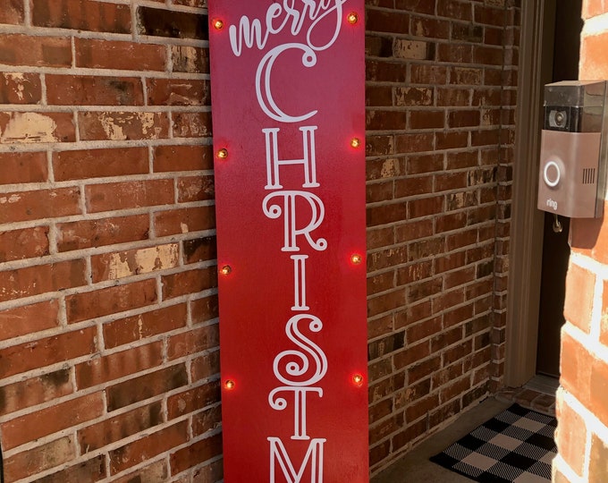 Christmas Welcome Sign, Welcome Sign, Front Door Sign, Rustic ...
