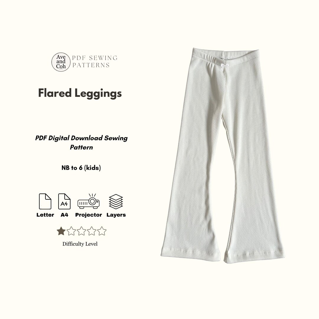 Flare Pants PDF Digital Sewing Pattern Baby and Toddler Stretch Pants ...